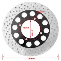 China Replace/Repair Motorcycle Rear 250mm Brake Rotor for Suzuki GSF250 GSX250 GSF400 GSX400 for sale