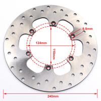 China Make Samples Custom Rear 240mm Brake Disk for BMW F650 F650GS G650GS Aprilia Pegaso 650 for sale