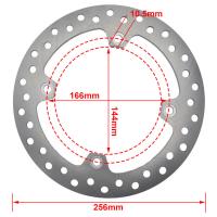 China 256mm Custom Motorcycle Disc Brake for Honda CB350S CB450S XR L 650 and Natural Color for sale
