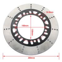 China Custom 260mm Front Disc Brake Rotor for Kawasaki BR250 EL250 Eliminator GPZ550 ZX550 for sale