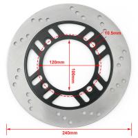 China 240mm Rear Brake Disc for Kawasaki ZR400 ZX4 ZXR400 ZZR400 ZR550 ZX6 and Long-lasting for sale