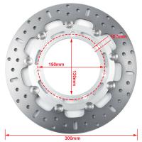 China 300mm Front Motorcycle Floating Brake Disc Rotors for Kawasaki EN500 VN800 VN1500 Vulcan for sale