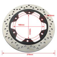 China Customizable Rear Motorcycle Brake Rotor 276mm for Honda NT700 CB1000 CBR1000F VT1100 for sale