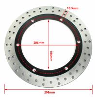 China Customized Stainless Steel 420 2Cr13 Front Brake Disc 296mm for Honda GL 1500 Goldwing for sale