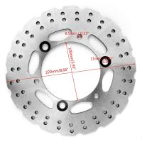 China Customized 220mm Rear Disc Brake for Kawasaki Z 250 300 400 Ninja Stainless Steel 420 for sale
