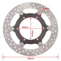 China 320mm Floating Front Brake Discs for Yamaha FJR1300 XVS950 Replace/Repair Purpose for sale