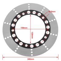 China Make Samples Custom Front 240mm Brake Disc Rotor for Kawasaki GPZ250 GPZ305 KH100 KH125 for sale