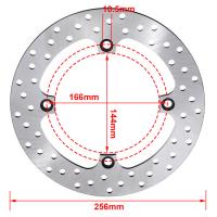 China 256mm Rear Brake Disc for Honda XRV750 Africa Twin XL1000 V Varadero Custom Design for sale