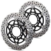 China Customized Natural Color Black 4.5mm Thickness Front Brake Disc for Kawasaki ER6N ER6F for sale