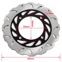 China Stainless steel 420 2Cr13 Rear 240mm Brake Disc for HONDA CB-1 CB 400 CB400 CB750 CB500 for sale