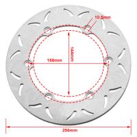 China Customized 256mm Front Brake Discs for Honda Silverwing FSC600 FJS600 and Make Samples for sale
