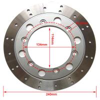 China Honda CBX250 CMX250 Motorcycle Front Brake Disc Rotor with 240mm Diameter and Materia for sale