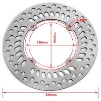 China Front 240mm Brake Disc for Honda XL250R XLR250R CRM250R XLR350R Custom Design and Fit for sale
