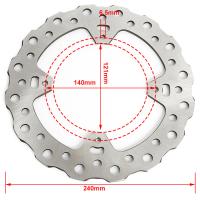 China Custom 240mm Rear Brake Disc for Honda CRF250R CRF250X For Durability and Performance for sale