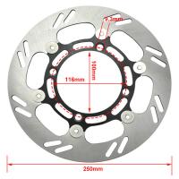 China Custom Front 250mm Motorcycle Disc Brake for Kawasaki KLX250 KX 125 250 3mm Thickness for sale