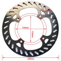 China Replace/Repair Purpose 240mm Dirt Bike Brake Disc Rotor for Kawasaki KX250F KX450F for sale