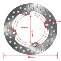 China 220mm Rear Brake Disc Designed for Honda CR125R CR250R CR500R Custom Motorcycles for sale