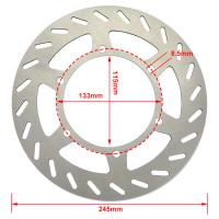 China Improved Custom Front Motorcycle 245mm Disc Brake Rotor for Yamaha DT200WR WR200 TT250R for sale