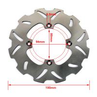 China Customizable Dirt Bike Disc Brake 190mm for Honda CR80R CRE80 CRM80 CR85R CRE85 CR125R for sale