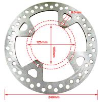 China Stainless steel 420 2Cr13 Custom 240mm Rear Motorcycle Brake Disc for Honda XR650R XR650 for sale