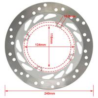 China 240mm Motorcycle Front Brake Disc for Honda NX 250 AX-1 Superior Heat Dissipation for sale