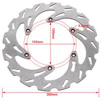 China Custom Front Motorcycle 260mm Disc Brake Rotor for KTM EXC 125 200 250 300 450 525 530 for sale