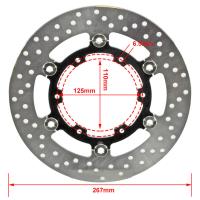 China Front 267mm Motorcycle Brake Disc Kits for KTM Adventure 1090 1190 1290 and Versatile for sale