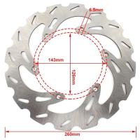 China Front Position Customizable 260mm Brake Disc Rotor for KTM EXC 125 200 250 350 400 for sale