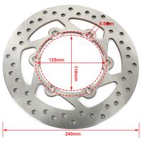 China Position Rear 240mm Motorcycle Disc Brake Rotor for KTM 690R 690SM 690SMR Custom Made for sale