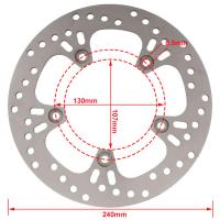 China Stainless Steel 420 2Cr13 5mm Thickness Custom Rear Brake Disc for KTM Duke 690 790 990SM for sale