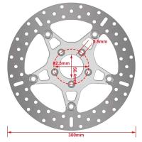 China 300mm Brake Disc for Harley Davidson FLHTCUTG FLSTF FXBS Made of Stainless Steel 420 for sale