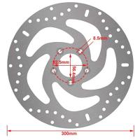 China Front 300mm Brake Disc for Harley Davidson XL883 XL1200 Custom Stainless Steel 420 2Cr13 for sale