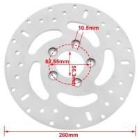 China 260mm Custom Rear Motorcycle Disc Brake Rotor for Harley Davidson XL883 XL1200 XR1200 for sale