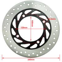China Custom Motorcycle Front 240mm Disc Brake Rotor for Honda NSS 250 Forza and Efficiency for sale