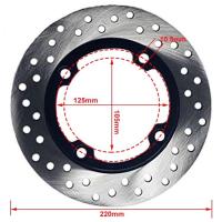 China Front 220mm Disc Brake for Honda CBR125 CBR250R CRM250R SH125 SH250 Stainless Steel 420 for sale