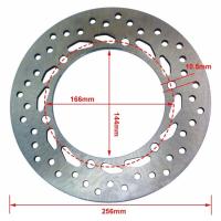China 256mm Front Motorcycle Disc Brake for Honda SH 300i Made of Stainless Steel 420 2Cr13 for sale