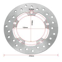 China Custom 210mm Motorcycle Disc Brake Rotor for Suzuki AN250 AN400 Burgman / Skywave Fit for sale