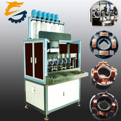 China Micro-Motor Coil Automatic Wire Winding Machine with Flying Fork Accuracy 0.05 Degree for sale