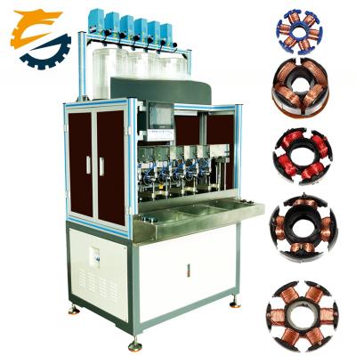 China PLCs Coil Cooler Motor Winding Machine with High Productivity and 3.5 KW Power Output for sale