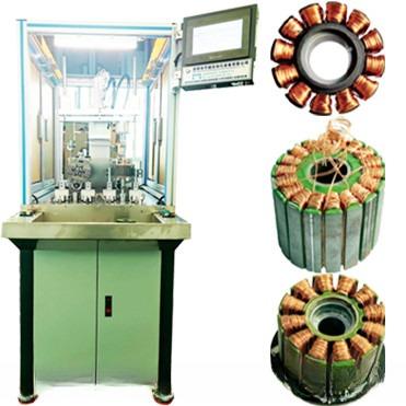 China Best 2 Stations BLDC Servo Automatic Winding Machine with Max800rpm Flying Fork Speed for sale
