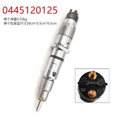China Bos-ch Common Rail Fuel Injector 0445120125 For Diesel Engine for sale
