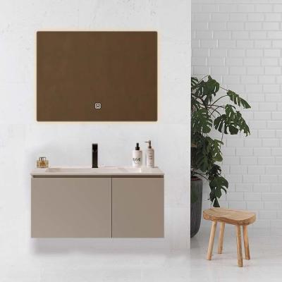 China SONSILL Rectangle Slate Bathroom Vanity With LED Mirror Light for sale