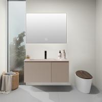 China SONSILL Rectangle Slate Bathroom Vanity With LED Mirror Light for sale