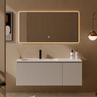 China SONSILL Rectangle Slate Bathroom Vanity With LED Mirror Light for sale