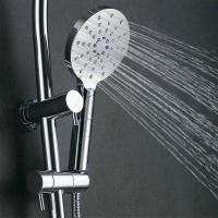 China Wall Hanging SUS304 Stainless Steel Bathroom Shower Faucet Silver 0.8mm Handheld for sale