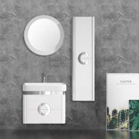 China SONSILL Luxury Modern PVC Wall Mount Bathroom Vanity 60cm Mirror Soft Closing Hinges for sale