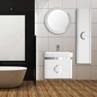 China SONSILL Modern Bathroom Vanity Cabinet with LED Mirror 60x60cm 16mm Thickness for sale