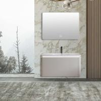 China SONSILL Smart Bathroom Mirror Cabinet Wall Mount 80x50x50cm Custom Color Solid Wood for sale