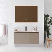China SONSILL Wall Mounted Bathroom Vanity 80cm Single Sink Solid Wood Cabinet with Smart Mirror for sale