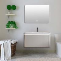 China 80cm Slate Bathroom Vanity with Solid Wood Cabinet and Wash Basin 80x50x48cm for sale